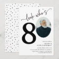 Look Who's 80! Modern Photo 80th Birthday Invitation | Zazzle