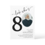 Look Who's 80! Modern Photo 80th Birthday Invitation | Zazzle