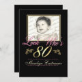 Look Who's 80 Photo Invitation | Zazzle