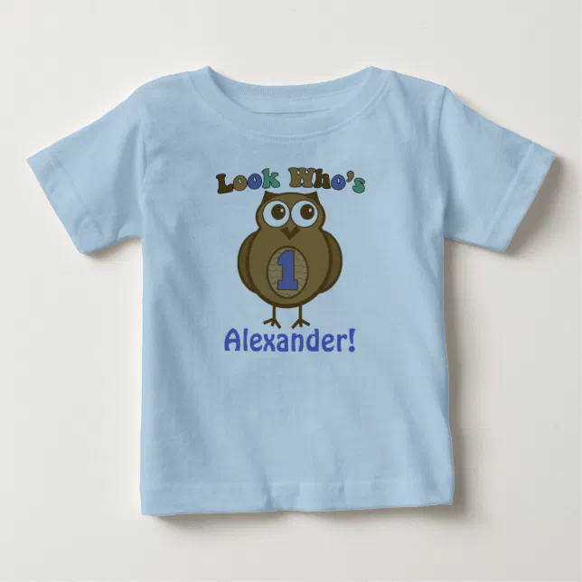 Look Who's One Birthday Shirt | Zazzle