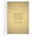 Look Who's Retired Big Photo Black Gold Retirement Card | Zazzle