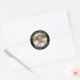 Look Who's Retired Black & Gold Retirement Photo Classic Round Sticker ...
