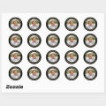 Look Who's Retired Black & Gold Retirement Photo Classic Round Sticker ...