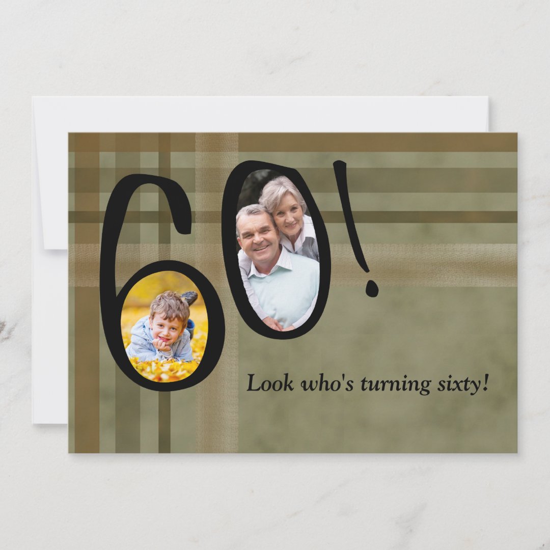 Look Who's Turning 60 - Birthday Party Invitation | Zazzle