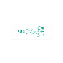 Lookin Sharp Teacher Stamp Cactus | Zazzle