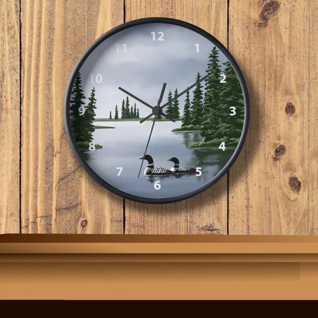 Loon Clocks | Zazzle