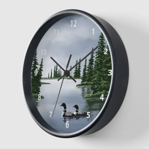 Loon Clocks | Zazzle