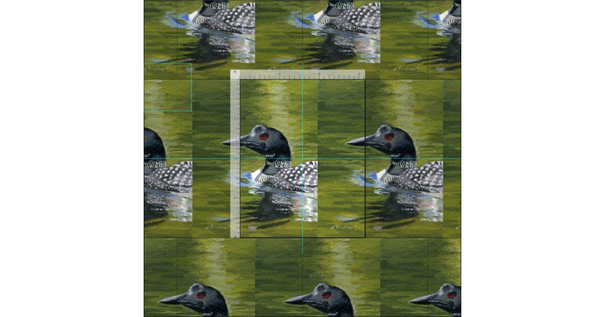 Loon Fabric | Zazzle