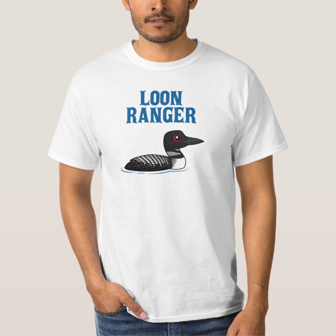 Funny Loon Ranger T-Shirts with Birdorable Common Loon