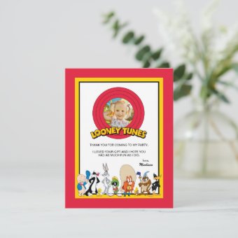 LOONEY TUNES™ Character Group | Birthday Thank You | Zazzle