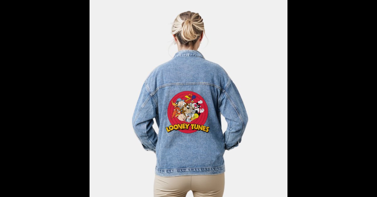 LOONEY TUNES™ Character Logo Denim Jacket | Zazzle