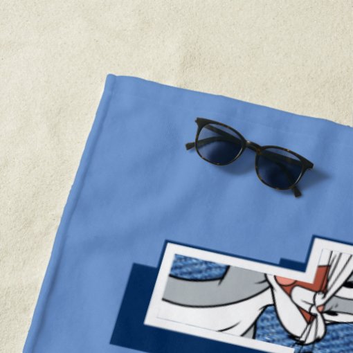 LOONEY TUNES™ Characters in Lettering Beach Towel | Zazzle
