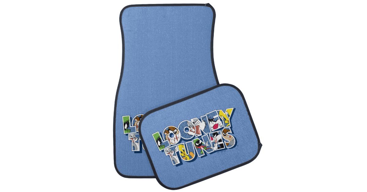 LOONEY TUNES™ Characters in Lettering Car Floor Mat | Zazzle