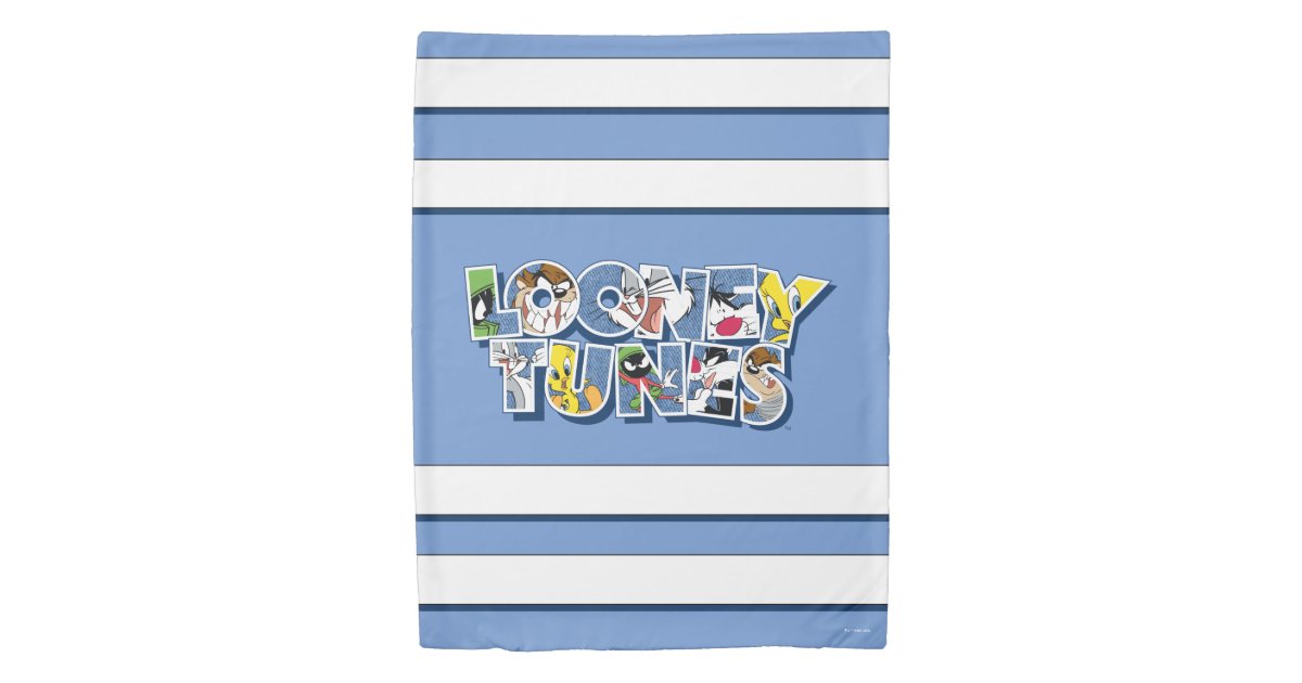 LOONEY TUNES™ Characters in Lettering Duvet Cover | Zazzle