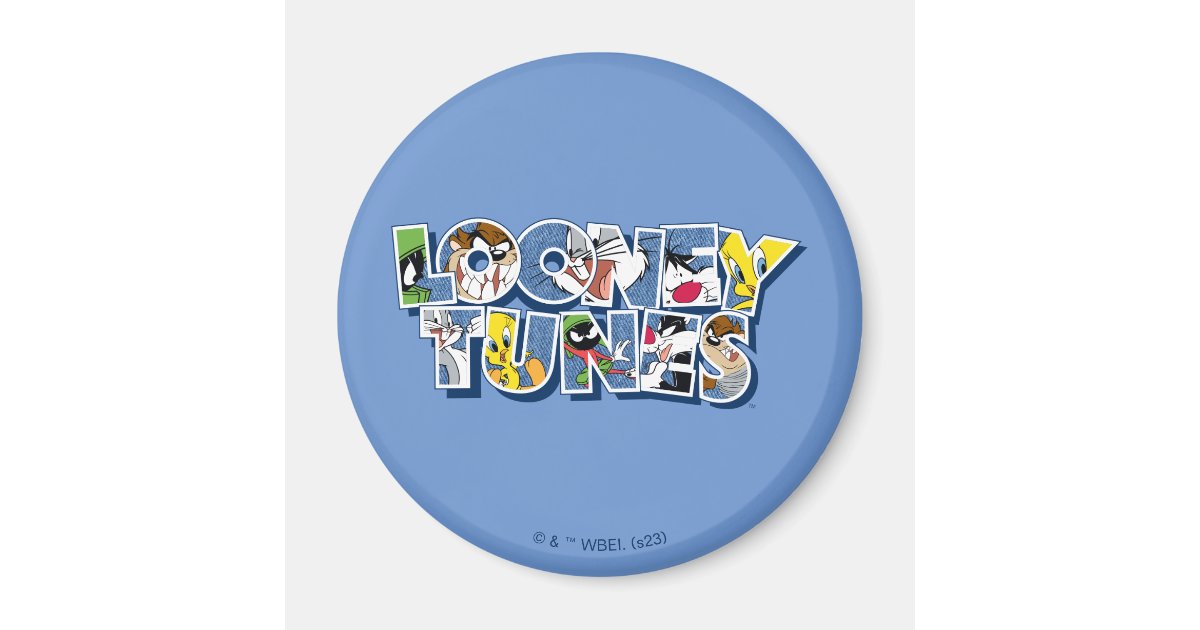 LOONEY TUNES™ Characters in Lettering Magnet | Zazzle