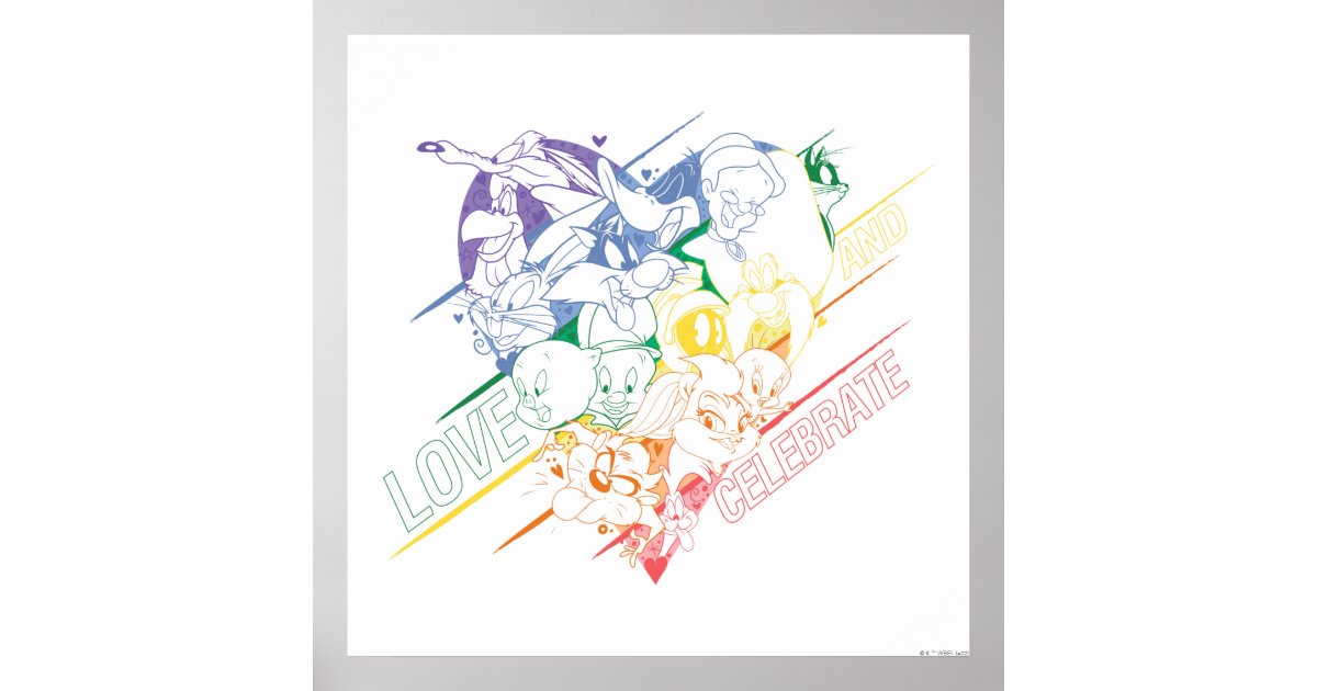 Looney Tunes™ Love And Celebrate Poster Zazzle
