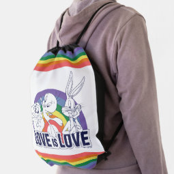 LOONEY TUNES™ - Love Is Love Drawstring Bag | Zazzle