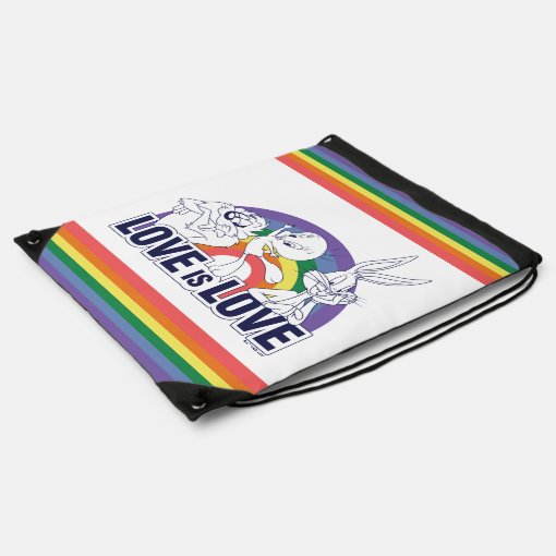 LOONEY TUNES™ - Love Is Love Drawstring Bag | Zazzle