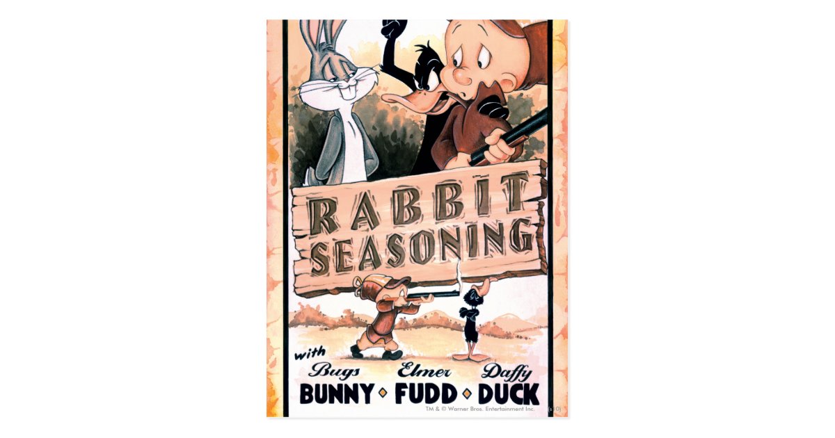 LOONEY TUNES™ Rabbit Seasoning Postcard | Zazzle.com