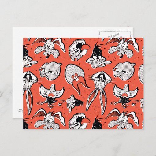LOONEY TUNES™ Retro Halftone Pattern Postcard | Zazzle