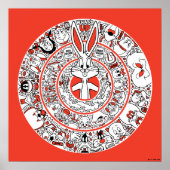 LOONEY TUNES™ Rings Doodle Art Poster | Zazzle