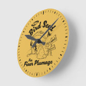 LOONEY TUNES™ | ROAD RUNNER™ Bird Seed Round Clock | Zazzle