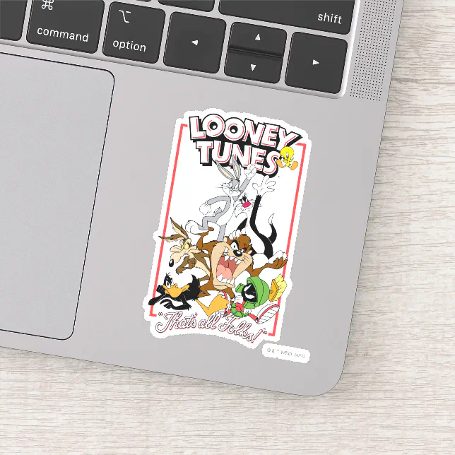 LOONEY TUNES™ "THAT'S ALL FOLKS!™" Group Stack Sticker | Zazzle