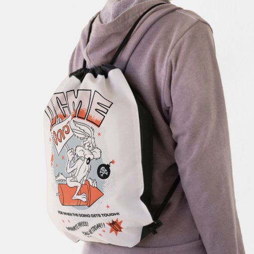 LOONEY TUNES™ | WILE E. COYOTE™ ACME Dynamite Drawstring Bag | Zazzle