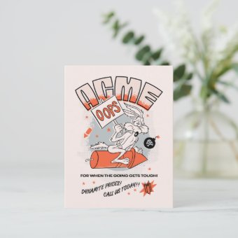LOONEY TUNES™ | WILE E. COYOTE™ ACME Dynamite Postcard | Zazzle