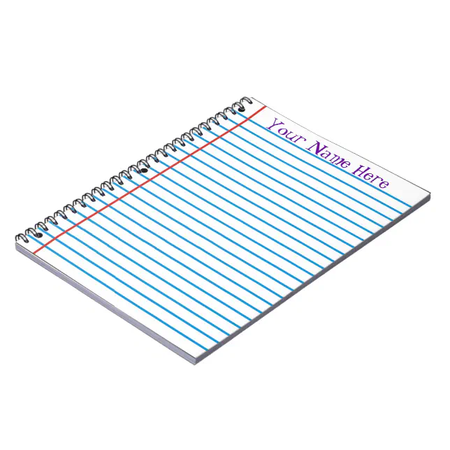 Loose Leaf Paper Notebook | Zazzle