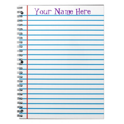 Loose Leaf Paper Notebook | Zazzle