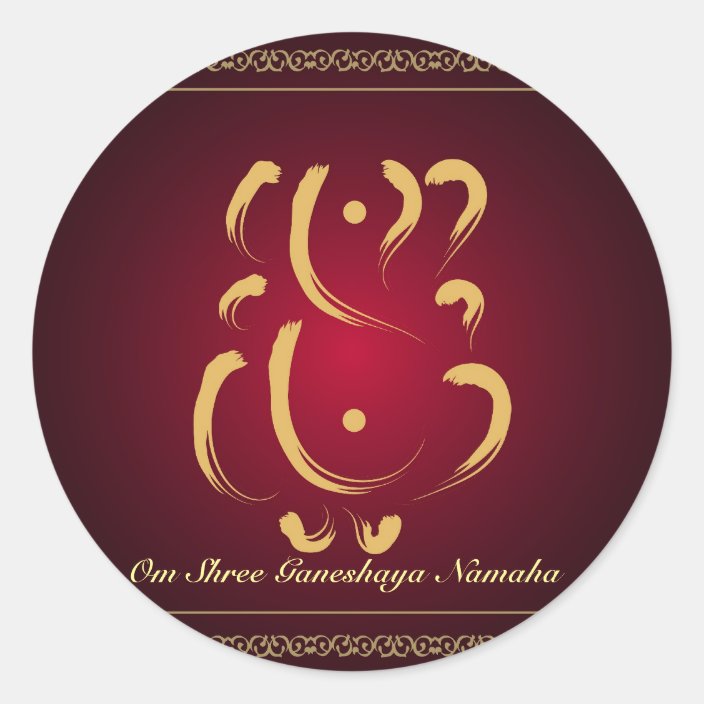 Lord Ganesha - Sticker | Zazzle.com