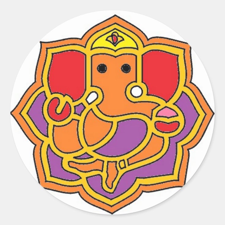 Lord Ganesha Stickers | Zazzle
