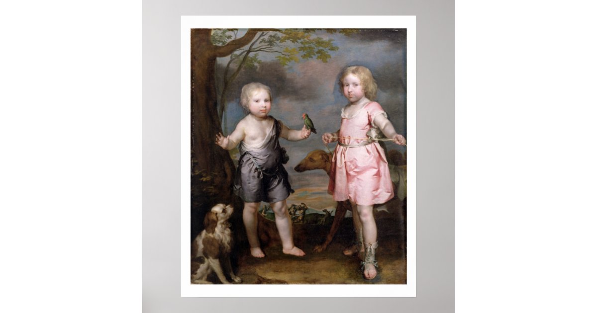 Lord John Hay and Charles, Master of Yester (later Poster | Zazzle