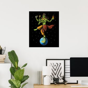 Lord Shiva Alien Poster | Zazzle