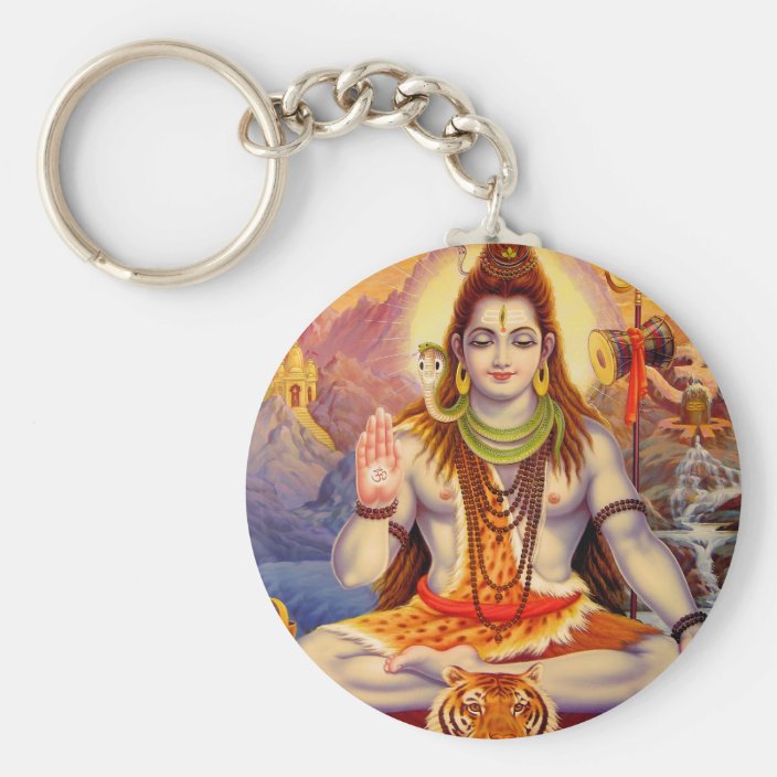 Lord Shiva Meditating Keychain | Zazzle.com