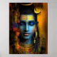 Lord Shiva Print: Modern Abstract Visionary Art Poster | Zazzle