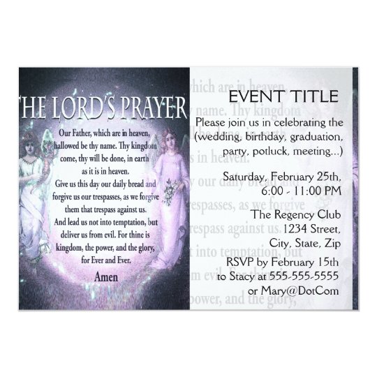 Lord's Prayer Invitation | Zazzle.com