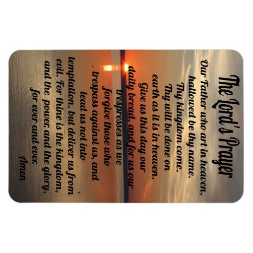 Lord's Prayer Magnet | Zazzle