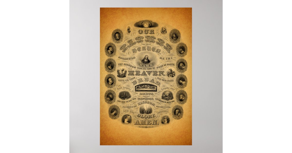 Lord's Prayer Poster 3 | Zazzle