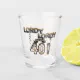 Lordy Lordy Look Who's 40 Birthday Balloons Shot Glass | Zazzle
