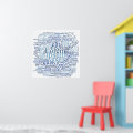 Lorem Ipsum Word Cloud - Blue version Poster | Zazzle