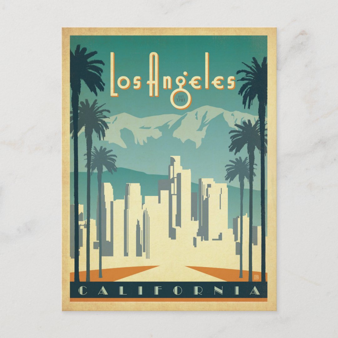Los Angeles, CA 2 Postcard | Zazzle