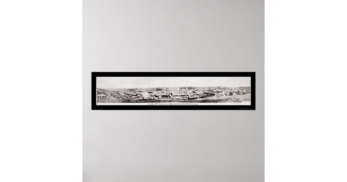 Los Angeles, CA Photo 1869 Poster | Zazzle
