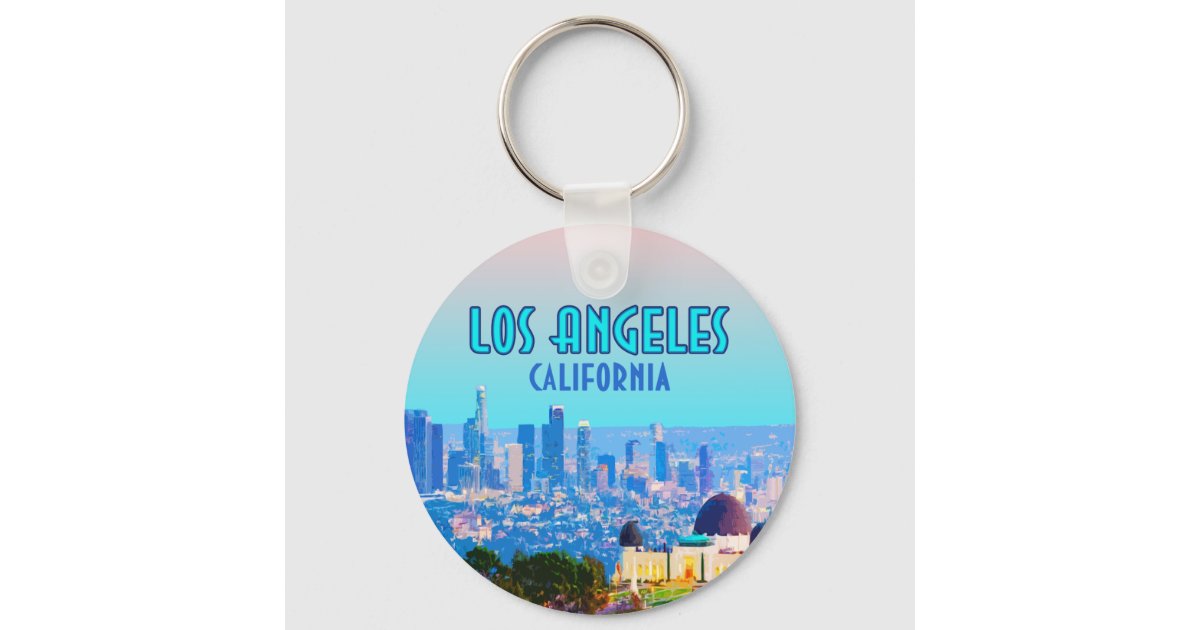 Los Angeles California Griffith Observatory Keychain | Zazzle