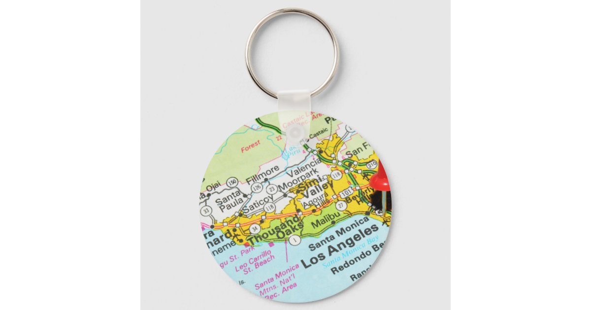 Los Angeles, California Keychain | Zazzle