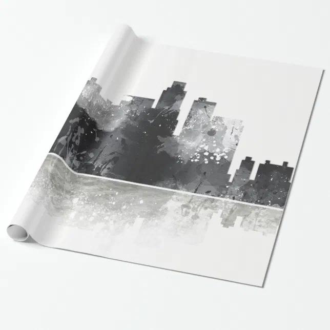 LOS ANGELES, CALIFORNIA SKYLINE WRAPPING PAPER | Zazzle