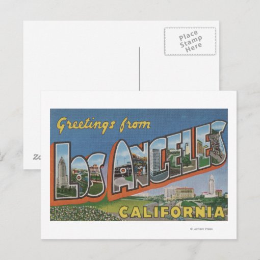 Los Angeles, CaliforniaLarge Letter Scenes Postcard | Zazzle