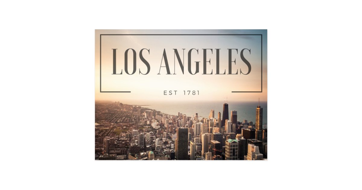 Los Angeles - Est 1781 Postcard | Zazzle
