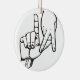 Los Angeles Hand Sign Ceramic Ornament | Zazzle
